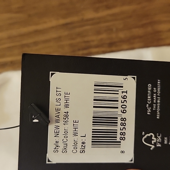 Brixton | Shirts | Nwt Mens Lrg Brixton New Wave Ls Tshirt White Wcolored Logo | Poshmark